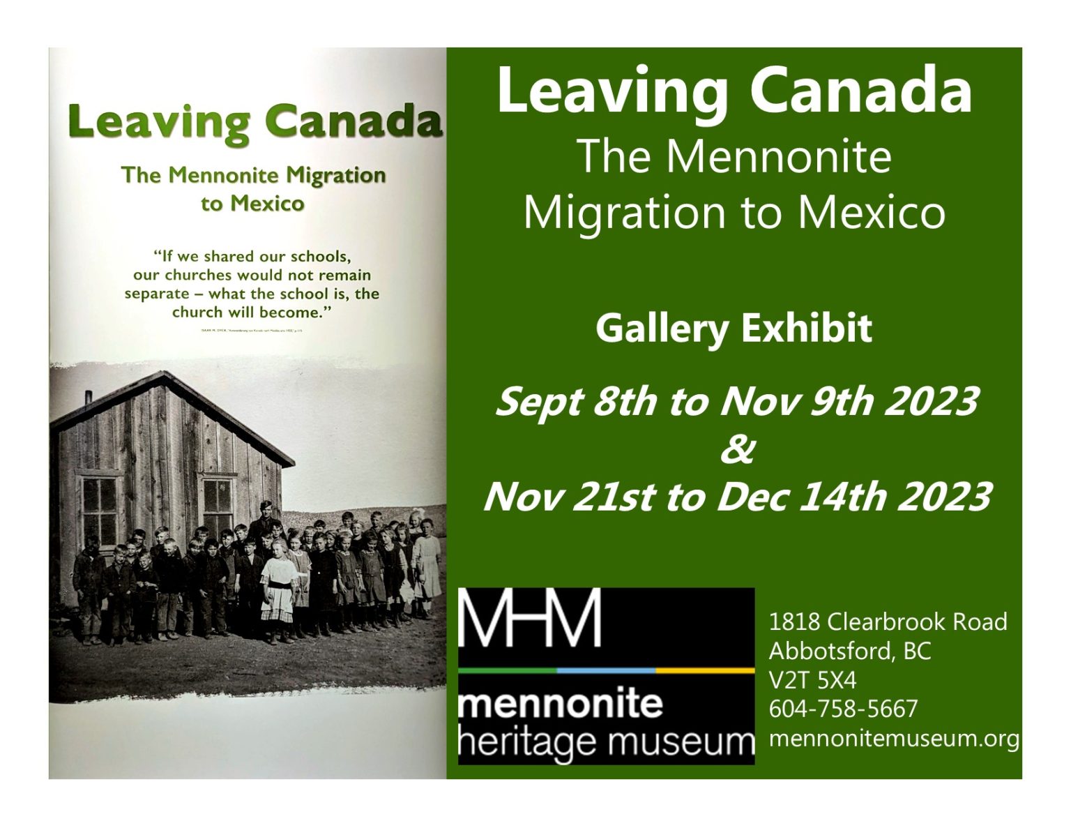 Leaving Canada The Mennonite Migration to Mexico - Mennonite Heritage ...